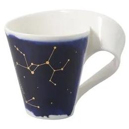 Villeroy & Boch Tasse VILLEROY & BOCH "Tasse Sch&uuml;tze NewWave Stars 300 ml wei&szlig;-blau", bunt (wei&szlig;, blau), Porzellan, Trinkgef&auml;&szlig;e, Tasse