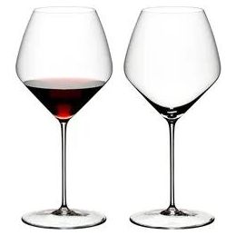 Rotweinglas "Pinot Noir / Nebbiolo Glas Veloce 763 ml 2er Set transparent", bunt (transparent), B:11,3cm H:24,7cm &Oslash;:11,3cm, Glas, Riedel THE WINE GLASS COMPANY, Trinkgef&auml;&szlig;e, Rotweinglas, Sp&uuml;lmaschinengeeignet