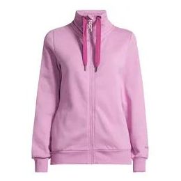 Sweatjacke SALZHAUT "Sweatjacke RACKELN", Damen, Gr. S, rosa (pale), Obermaterial: 80% Baumwolle CO. 20% Polyester PES., Sweatjacken Sweatjacke