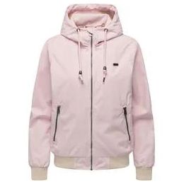 Outdoorjacke Ragwear "Nuggeta Summer YOUMODO", Damen, Gr. XXXL(46), rosa, Obermaterial: 100% Polyester. Innenfutter: 100% Polyester, l&auml;ssig geschnitten h&uuml;ftlang, hoch geschlossener Ausschnitt, &Auml;rmel ohne &Auml;rmelschlitz Rippb&uuml;ndchen, Jacken Outdoorjacke, L&auml;ssige &Uuml;bergangsjacke mit Kapuze