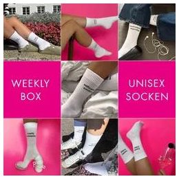Socken Hudson "socke Weekly Box", Damen, Gr. 39-42, bunt (sortiment 9990), Obermaterial: 75% Baumwolle CO. 23% Polyamid PA. 2% Elasthan EL., Socken Socken