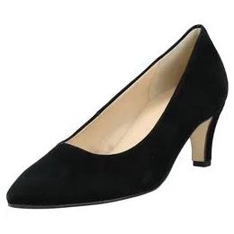 Pumps Gabor "Gabor Pumps Veloursleder", Damen, Gr. 38, schwarz, Veloursleder, Schuhe Pumps