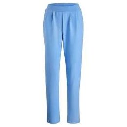 Schlupfhose GOLDNER "Weite Schlupfhose SARA in Krepp-Qualit&auml;t", Damen, Gr. 40, N-Gr, blau (hellblau), Obermaterial: 95% Polyester PES. 5% Elasthan EL., Hosen Schlupfhose