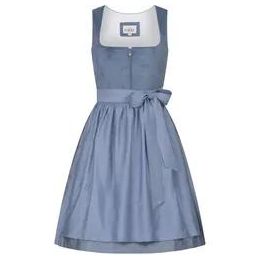 N&uuml;bler Dirndl N&Uuml;BLER "Dirndl mini Kaja", Damen, Gr. 38, EURO, blau, Obermaterial: 100% Polyester PES., Kleider