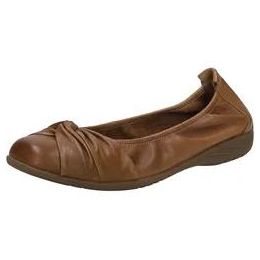 Ballerina Josef Seibel "Josef Seibel Ballerinas Nappaleder", Damen, Gr. 39, beige, Nappaleder, Schuhe Ballerina