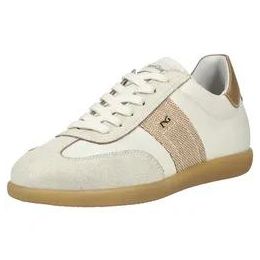 Sneaker Nero Giardini "Nero Giardini Sneaker Leder/Textil", Damen, Gr. 38, beige, Leder, Textil, Schuhe Sneaker