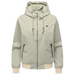 Outdoorjacke Ragwear "Nuggeta Summer YOUMODO", Damen, Gr. S (36), graugr&uuml;n, Obermaterial: 100% Polyester. Innenfutter: 100% Polyester, l&auml;ssig geschnitten h&uuml;ftlang, hoch geschlossener Ausschnitt, &Auml;rmel ohne &Auml;rmelschlitz Rippb&uuml;ndchen, Jacken Outdoorjacke, L&auml;ssige &Uuml;bergangsjacke mit Kapuze