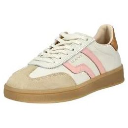 Sneaker Gant "Gant Sneaker Leder", Herren, Gr. 39, wei&szlig;, rosa, Leder, Schuhe Sneaker