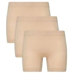 Panty Jockey "Panty Skimmies Short Length Slipshort 3er Pack", Damen, Gr. M, beige, Obermaterial: 85% Polyamid PA. 12% Elasthan EL. 3% Baumwolle CO., Unterhosen Panty