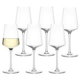 Wei&szlig;weinglas Leonardo "Rieslinggl&auml;ser Puccini 400 ml 6er Set transparent", bunt (transparent), Glas, Trinkgef&auml;&szlig;e, Wei&szlig;weinglas