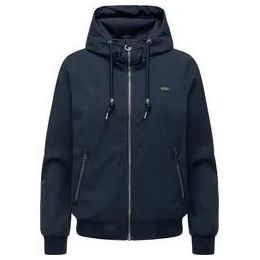 Outdoorjacke Ragwear "Nuggeta Summer YOUMODO", Damen, Gr. S (36), navy, Obermaterial: 100% Polyester. Innenfutter: 100% Polyester, l&auml;ssig geschnitten h&uuml;ftlang, hoch geschlossener Ausschnitt, &Auml;rmel ohne &Auml;rmelschlitz Rippb&uuml;ndchen, Jacken Outdoorjacke, L&auml;ssige &Uuml;bergangsjacke mit Kapuze