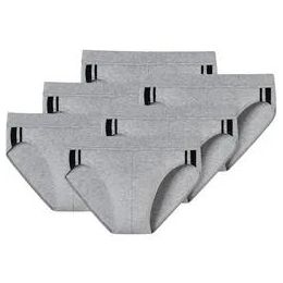 Slip Schiesser "Slip 6er Pack", Herren, Gr. XXL, grau, Obermaterial: 95% Baumwolle CO. 5% Elasthan EL., Unterhosen Slip