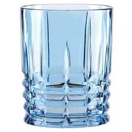 Whiskyglas Nachtmann "Whiskytumbler Highland 345 ml", blau (aqua), Glas, Trinkgef&auml;&szlig;e, Whiskyglas