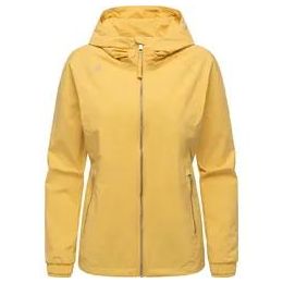 Funktionsjacke Ragwear "Dizzea", Damen, Gr. S (36), gelb, Obermaterial: 100% Nylon. Innenfutter: 100% Polyester, tailliert h&uuml;ftbedeckend, hoch geschlossener Ausschnitt, &Auml;rmel ohne &Auml;rmelschlitz elastischer Bund mit Windstopper,mit innenliegendem Gummizug, Jacken Funktionsjacke, Wasserdichte und atmungsaktive &Uuml;bergangsjacke