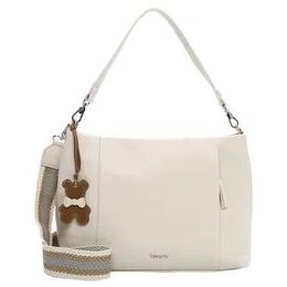 Beuteltasche Tamaris "Beutel TAS Katrina", Damen, Gr. B/H/T: 35cm x 26cm x 13cm 0, beige (beige 400), Polyurethan, Taschen Beuteltasche