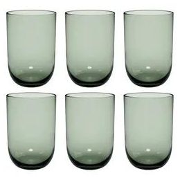 Villeroy & Boch Longdrinkglas "Longdrinkbecher Like Glass 385 ml 6er Set", gr&uuml;n (sage), 6 tlg., Glas, LIKE. BY VILLEROY & BOCH, Trinkgef&auml;&szlig;e