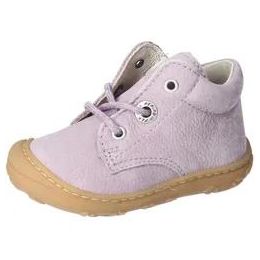 Lauflernschuh Pepino BY RICOSTA "Cory WMS: Mittel", Baby, Gr. 21, misty, rosa, Leder, Schuhe Lauflernschuh, Schn&uuml;rschuh mit WMS-System, Leder, Gr&ouml;&szlig;enschablone zum Download