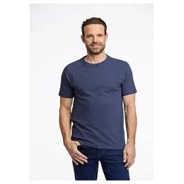 T-Shirt Bison "T-Shirt Comfort Fit", Herren, Gr. XXL, blau (navy mel), Obermaterial: 100% Baumwolle, unifarben, l&auml;ssig geschnitten, Rundhals, Shirts T-Shirt
