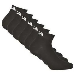 Kurzsocken Fila "Socken 6er Pack", Herren, Gr. 43-46, schwarz, Obermaterial: 75% Baumwolle CO. 23% Polyester PES. 2% Elasthan EL., Socken