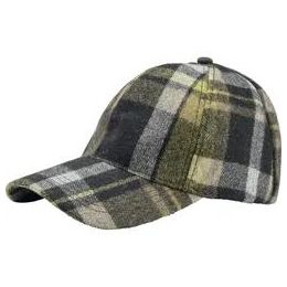 Ballonm&uuml;tze Jan Vanderstorm "Basecap SVENBERG", Herren, Gr. 1, schwarz (schwarz kariert), Obermaterial: 50% Wolle mw. 50% Polyester COOLMAX PES(Coolmax)., M&uuml;tzen