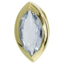 Kettenanh&auml;nger OSTSEE-SCHMUCK "- Gleiter-Ramona - Gold 333/000 - Aquamarin" Gr. 21, gold (gold 333, goldfarben, gelb), Schmuckanh&auml;nger, Damen, Gelbgold 333, Kettenanh&auml;nger