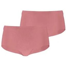 Panty Puma "Puma WOMEN INVISIBLE COTTON MINI SHORTS", Damen, Gr. XXL, rosa (dusty pink), Single Jersey, Obermaterial: 88% Baumwolle, 12% Elasthan, k&ouml;rpernah, Unterhosen Panty, nahtlose R&auml;nder f&uuml;r eine unsichtbare Passform