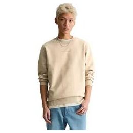 Marc O'Polo Sweatshirt MARC O'POLO DENIM "aus weichem Bio-Baumwoll-Sweat", Herren, Gr. XXL, frosty sand, Obermaterial: 100% Baumwolle, unifarben, regular fit, Rundhals, Sweatshirts Sweatshirt