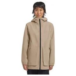 Funktionsparka Jack Wolfskin "TERRAVIEW 2L PARKA W", Damen, Gr. XS, oat, Obermaterial: 100% POLYESTER. Futter: 100% POLYESTER, Jacken