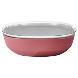 Schale Mepal "Servierschale mit Deckel Silueta 4000 ml", bunt (vivid mauve), L:30,1cm, Sch&uuml;sseln, Salatsch&uuml;ssel Servierschale