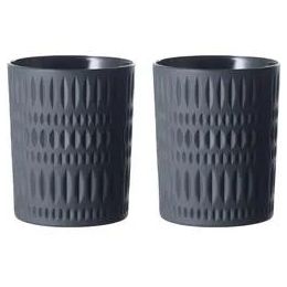 Whiskyglas Nachtmann "Becher Ethno 304 ml 2er Set schwarz", schwarz, Glas, Trinkgef&auml;&szlig;e, Whiskyglas