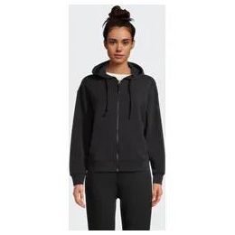 Kapuzensweatjacke Venice Beach "KAPUZEN-SWEATJACKE CAYLEE", Damen, Gr. S (38), schwarz, Obermaterial: 50% Polyester, 45% Modal, 5% Elasthan, Sweatjacken