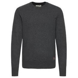 Strickfleece-Pullover Blend "Strickpullover BHFinn", Herren, Gr. 3XL, grau (charcoal mix), Obermaterial: 70% Baumwolle CO recyc.. 30% Polyester Pol. recyc.., Pullover