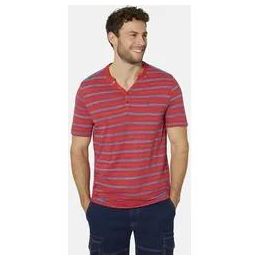 T-Shirt Babista "T-Shirt FARLOR", Herren, Gr. 3XL, rot (rot gestreift), Obermaterial: 75% Baumwolle CO. 25% Polyester COOLMAX PES(Coolmax)., Shirts T-Shirt