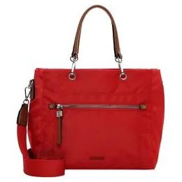Emily & Noah Shopper EMILY & NOAH "Shopper E&N Esther", Damen, Gr. B/H/T: 31cm x 28cm x 14cm 0, rot (rot 600), Polyester, Taschen Shopper