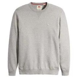 Levi's Sweater LEVI'S "Strickpullover Lightweight Housemark Sweater 1er Pack", Herren, Gr. XL, grau, Obermaterial: 94% Baumwolle CO. 4% Polyamid PA. 2% Elasthan EL., Sweatshirts Sweater