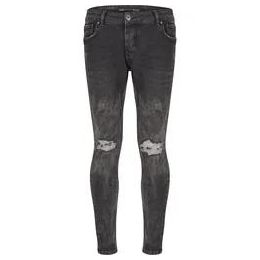 Bequeme Jeans 2Y Premium "2Y Premium Herren 2Y Skinny Fit Jeans", Herren, Gr. 31, Normalgr&ouml;&szlig;en, anthrazit, 100% Baumwolle, unifarben, Jeans
