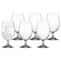 Glas Leonardo "Wassergl&auml;ser Daily 270 ml 6er Set transparent", bunt (transparent), Glas, Trinkgef&auml;&szlig;e, GlaeserSet Wasserglas