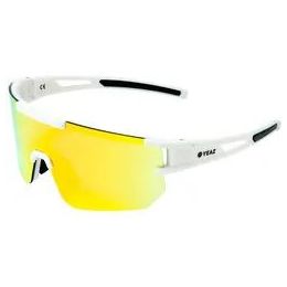Sportbrille YEAZ "Sport-Sonnenbrille Creme White/Mango Red SUNSPARK", Damen, wei&szlig;, Sonnenbrillen