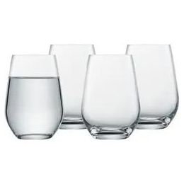 Schott Zwiesel Longdrinkglas SCHOTT-ZWIESEL "Universalbecher Fort&eacute; 557 ml 4er Set transparent", bunt (transparent), 4 tlg., Glas, Trinkgef&auml;&szlig;e