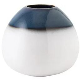 Villeroy & Boch Dekovase "Vase Drop Lave Home 12,8 cm wei&szlig;-blau", bunt (wei&szlig;, blau), LIKE. BY VILLEROY & BOCH, Vasen