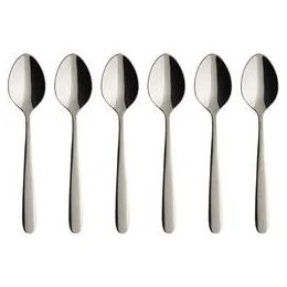 Villeroy & Boch Besteck-Set VILLEROY & BOCH "Kaffeel&ouml;ffel Daily Line 14,2 cm 6er Set silber", silber, Essbesteck-Sets