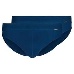 Slip Skiny "Slip 2er Pack", Herren, Gr. XXL, blau, Obermaterial: 100% Baumwolle CO., Unterhosen Slip