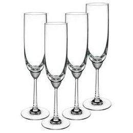 Villeroy & Boch Champagnerglas VILLEROY & BOCH "Champagnergl&auml;ser Octavie 160 ml 4er Set transparent", bunt (transparent), Glas, Trinkgef&auml;&szlig;e