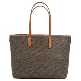Tragetasche Tommy Hilfiger "TH MONOPLAY TOTE LE", Damen, Gr. B/H/T: 43cm x 27cm x 14cm, schwarz, Leder, Lederimitat, Taschen, Damen Schultertasche, Henkeltasche, Shopper mit Allover-Print