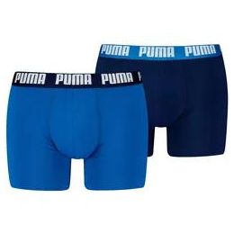 Boxershorts Puma "Boxershort 2er Pack", Damen, Gr. M, blau, Obermaterial: 95% Baumwolle CO. 5% Elasthan EL., Unterhosen
