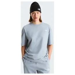 T-Shirt The North Face "W TNF ESSENTIAL SIMPLE DOME OS SS TEE", Damen, Gr. XXL, frost grau, Obermaterial: 100% Baumwolle, normal, Rundhals, Shirts T-Shirt, Oversized Passform, kurze &Auml;rmel, f&uuml;r aktive Aktivit&auml;ten