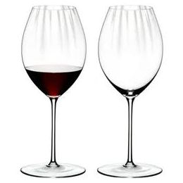 Rotweinglas "Syrah Shiraz Gl&auml;ser Performance 631 ml 2er Set transparent", bunt (transparent), B:9,6cm H:24,5cm &Oslash;:9,6cm, Glas, Riedel THE WINE GLASS COMPANY, Trinkgef&auml;&szlig;e, Rotweinglas, Sp&uuml;lmaschinengeeignet