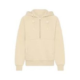 Kapuzensweatjacke oxmo "Kapuzensweatjacke OXAndrea", Damen, Gr. M, beige (oyster), Obermaterial: 55% Polyester PES. 45% Baumwolle CO., Sweatjacken