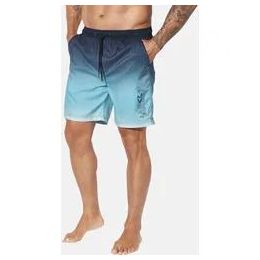 Badeshorts Jan Vanderstorm "Badeshorts WERENFRIED", Herren, Gr. XXL, weit, blau, Obermaterial: 100% Polyester COOLMAX PES(Coolmax)., Badehosen Bermudas