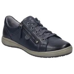 Sneaker Josef Seibel "Caren 12, indigo", Damen, Gr. 38, blau (indigo), Obermaterial: 100% Rindsleder Leather cow., Schuhe Sneaker